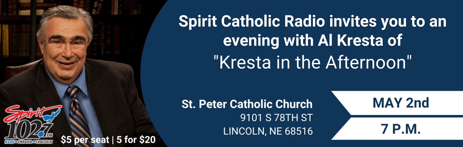 You Are Confirmed to See Al Kresta in Lincoln! - Spirit Catholic Radio ...